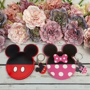 Bags | Mickey Minnie Mouse Coin Purse Keychain | Poshmark